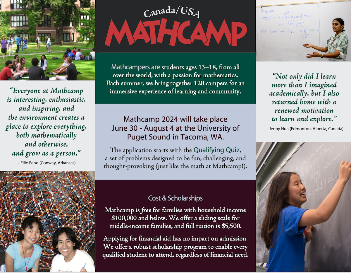 Mathcamp: Download a Brochure